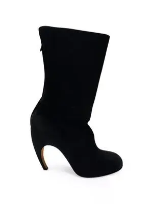 Givenchy Curved Round-toe Boots - Black