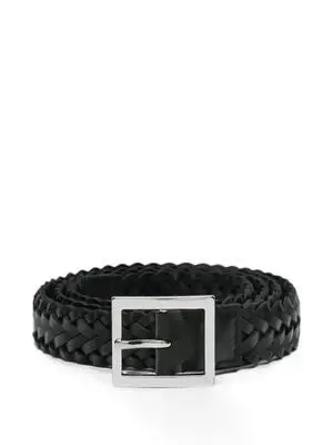 Amiri Braided Leather Belt - Black