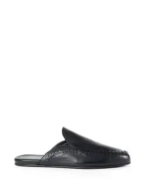 ANN DEMEULEMEESTER Whipstitch-detail Mules - Black