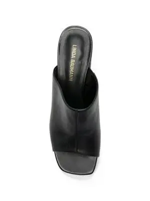 LINDA BAUMANN Open-toe Block-heel Sandals