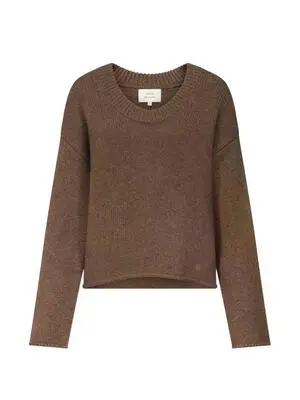 Loulou De Saison Derry Lds U-neck Cashmere Sweater - Brown