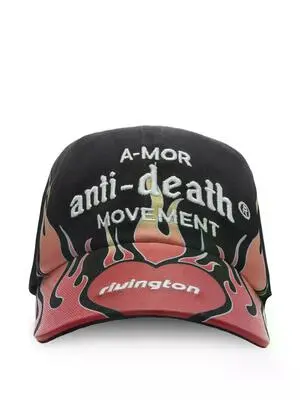 RIVINGTON ROI REBIS Flame Print Cap - Black