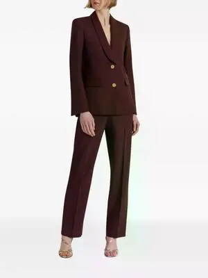 Alberta Ferretti Shawl-lapel Button-up Blazer - Red