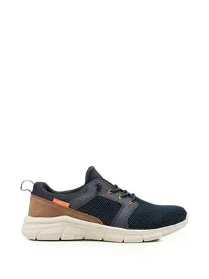 BUGATTI Mesh-panelled Lace-up Sneakers - Blue
