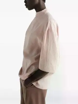 LEMAIRE Soft Collar Top In Dry Silk