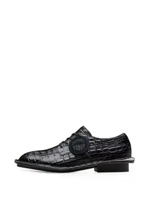 Clarks Martine Rose Croc-effect Derby Shoes - Black