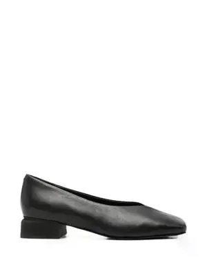 LINDA BAUMANN Square-toe Block Heel Pumps - Black