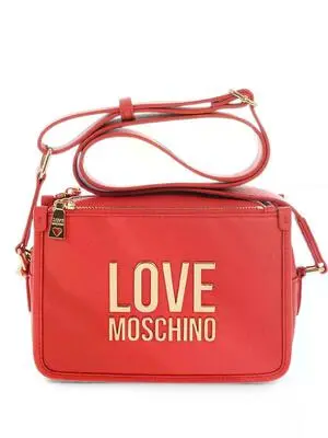 Moschino Logo-plaque Cross Body Bag - Red