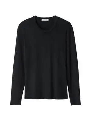 LEMAIRE Rib Long-sleeve Top In Jersey - Black