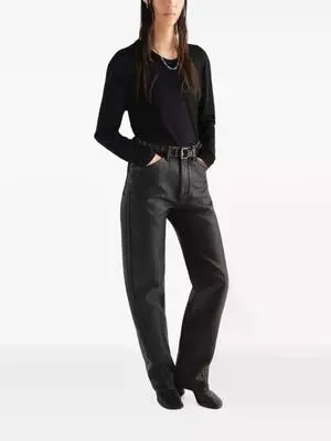 LEMAIRE Ribbed Long-sleeve T-shirt - Black
