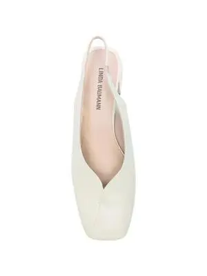 LINDA BAUMANN Slingback Block-heel Pumps - Neutrals
