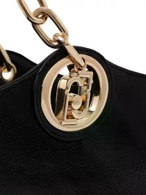 Liu Jo Pebbled-effect Tote Bag With Logo Plaque