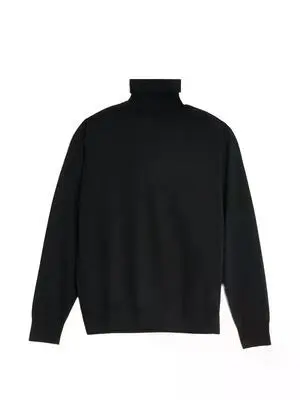 Pal Zileri Roll-neck Wool Sweater - Black
