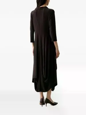 Joseph Ribkoff Quarter-zip Draped Midi Dress
