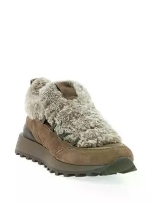 Brunello Cucinelli Monile Shearling-insert Sneakers