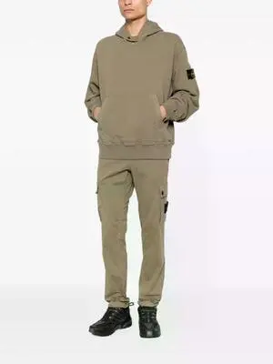 Stone Island Logo-patch Trousers - Green