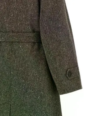 Brunello Cucinelli Sparkling Chevron-pattern Coat