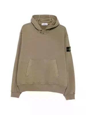 Stone Island Logo-patch Hoodie - Green