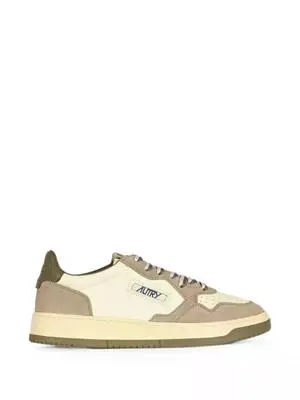 AUTRY Medalist Perforated Panelled Sneakers - Neutrals