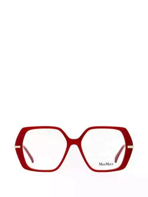 Max Mara Geometric-frame Glasses - Red