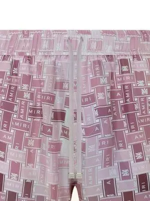 Amiri Gradient Tape Silk Pajama Shorts