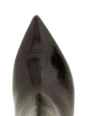 Paris Texas Croc-effect Leather Boots
