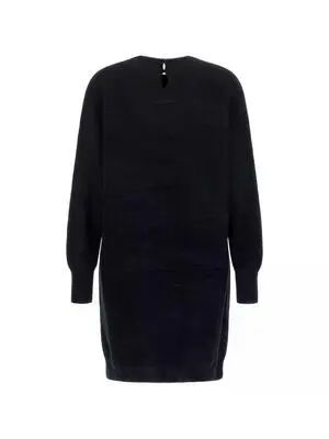 Brunello Cucinelli Monile Ribbed-knit Mini Dress - Black