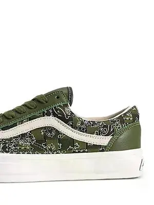 VANS Old Skool 36 Bandana Print Sneakers - Green