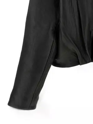 ROTATE BY BIRGER CHRISTENSEN Boxy Leather Jacket