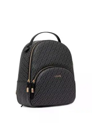 Liu Jo Monogram-print Backpack - Black