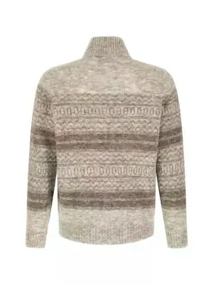 Brunello Cucinelli Nordic Jacquard Zip-up Cardigan