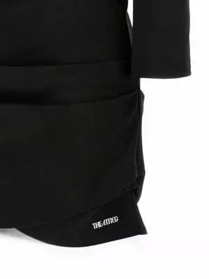Attico Cut-out Draped Mini Dress