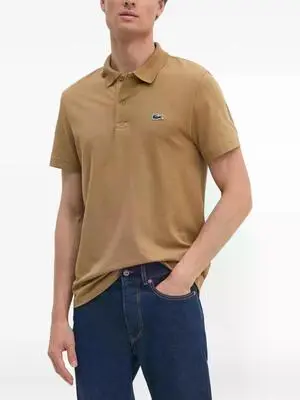 Lacoste Logo-patch Polo Shirt - Neutrals