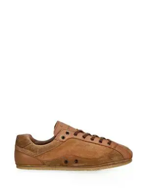 SUMMERY COPENHAGEN Suede Leather-panelled Sneakers - Brown