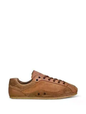 SUMMERY COPENHAGEN Suede Leather-panelled Sneakers - Brown