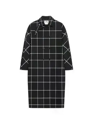 COURREGES Checked Double-breasted Coat