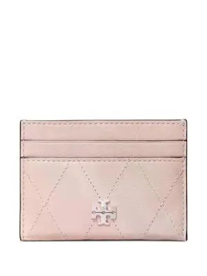 Tory Burch Charlie Quilted Card Holder - Pink