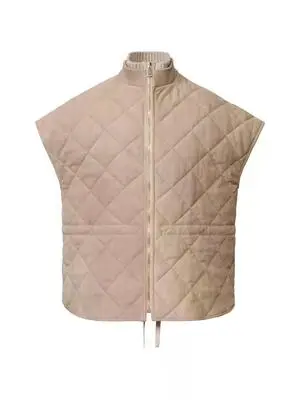 Fabiana Filippi Quilted High-neck Gilet - Neutrals
