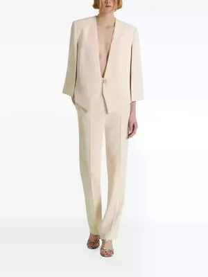 Alberta Ferretti V-neck Single-breasted Blazer