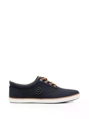 BUGATTI Logo Plaque Lace-up Sneakers - Blue