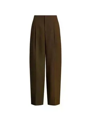 Alberta Ferretti Pleated Trousers - Brown