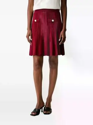 Guess Button-detail Mini Skirt - Red