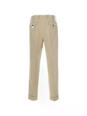 PT TORINO Pleated Turn-up Trousers