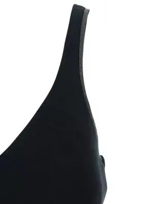 Brunello Cucinelli Monili-trim V-neck Vest Top