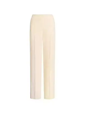 Alberta Ferretti Pressed-crease Trousers - Neutrals