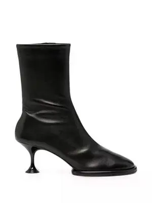 SERGIO ROSSI Kitten-heel Ankle Boots - Black