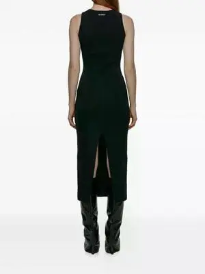 Attico Crew-neck Sleeveless Midi Dress