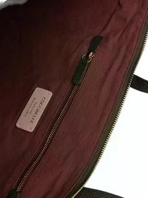 COCCINELLE Nory Grained-leather Tote Bag