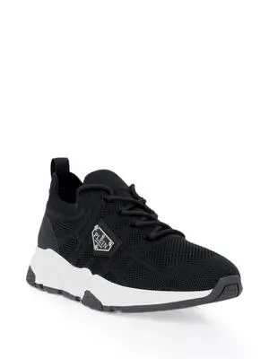 Philipp Plein Runner Sock Triangle Placca Sneakers - Blue