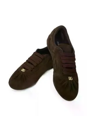 Dolce & Gabbana Suede Logo-appliqué Lace-up Sneakers